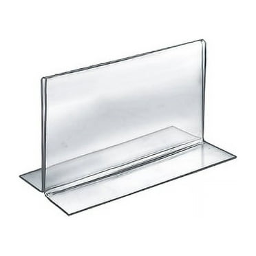 Acrylic Block Sign Holder Vertical/Horizontal (3" x 11") - Walmart.com
