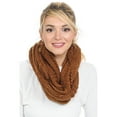Basico Women Winter Infinity Scarf Warm Knitted Circle Loop wave shape ...