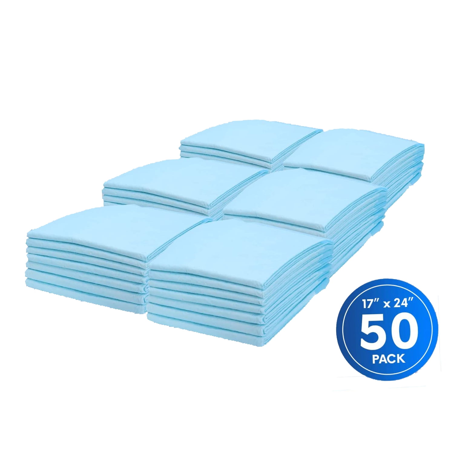 Tolobeve Disposable Incontinence Bed Pads, 50 Count 17 x 24 Inches ...