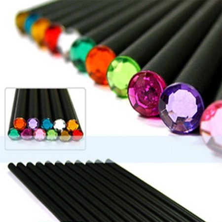12 Pcs/ Set Black Pencil Learn Office Drawing Pencil With Colorful ...
