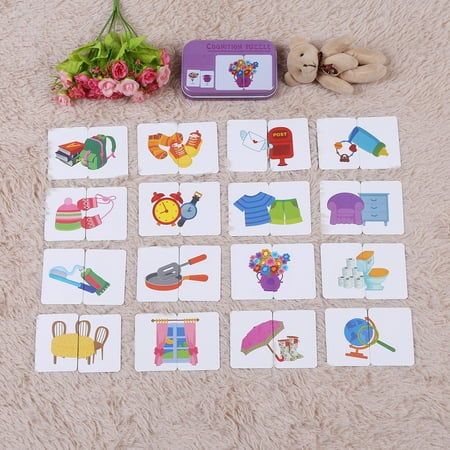 Baby Learning Cards, Educational Cognitive Cards, With Iron Box For ...