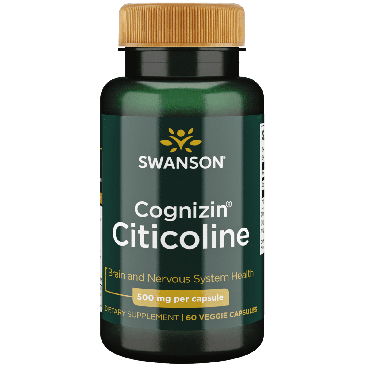 Swanson Cognizin Citicoline 500 mg 60 Veggie Capsules - Walmart.com