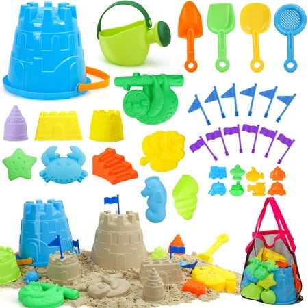 HTWW Kids Beach Toys - Toddler Sand Toys Sandbox Toys with Beach Bucket ...