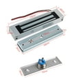 Electric Magnetic Door Lock Kit System Holding Force 300Lbs Door Entry ...