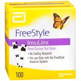 FreeStyle InsuLinx Blood Glucose Test Strips, 100 ct - Walmart.com