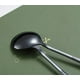 ReaNea Black Soup Spoons 6 Pieces Stainless Steel Round Dinner Spoon ...
