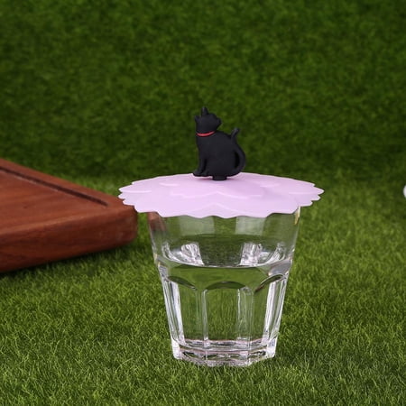 Clairlio Clear Cherry Silicone Cup Cover Heat-resistant Reuse Animal ...