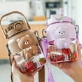 ASKMZ 1000ml Water Bottle One-click Jump Large Capacity Double Drink ... ASKMZ 1000ml Water Bottle One-click Jump Large Capacity Double Drink ...