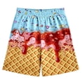 CAIVO Shorts Ice Cream Printed Boys Summer Cozy Everyday For Kids ...