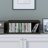 Way Basics Media Storage CD Rack Stackable Organizer - Holds 40 CDs ...