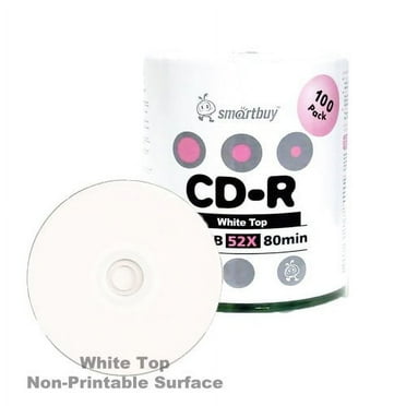 Smart Buy 52X CD R 700MB 80Min White Inkjet Hub Printable Data Blank ...