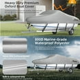 Boat Cover, 17’-19’ Waterproof 800D Marine Grade Polyester Canvas ...