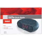 RCA RC205 Dual Alarm Clock Radio with Red LED & Dual Wake - Walmart.com