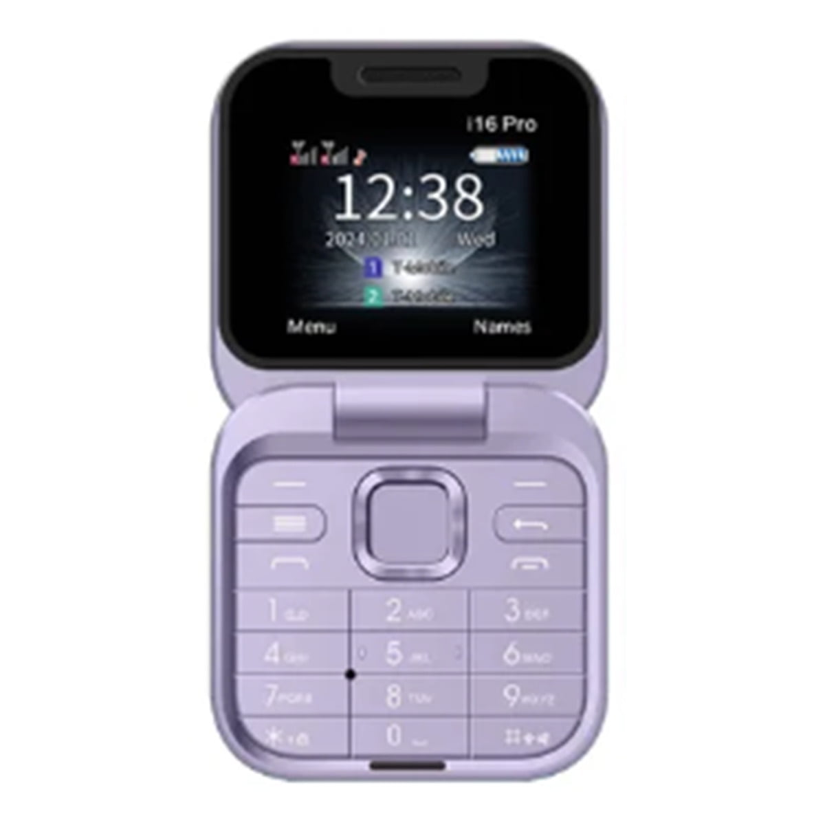 Mini Flip Mobile Phone 2SIM Card Small Display Foldable Phon | Walmart ...