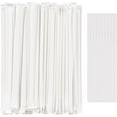 Individually Wrapped 100 Pcs Clear Plastic Straws, Disposable Drinking ...