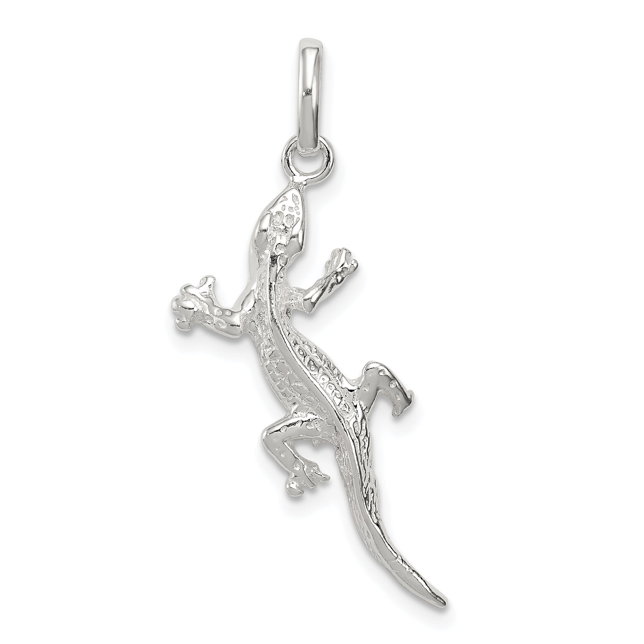925 Sterling Silver Lizard Charm Pendant - Walmart.com