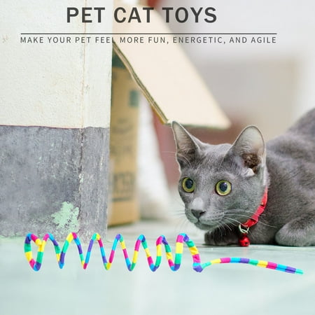 TB&W Cat Toy Retractable Spring Catnip Funny Teaser Interactive Stick ...