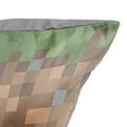 Minecraft Gamer's Grass Block Body Pillow Cover, Brown and Green, 100% ...