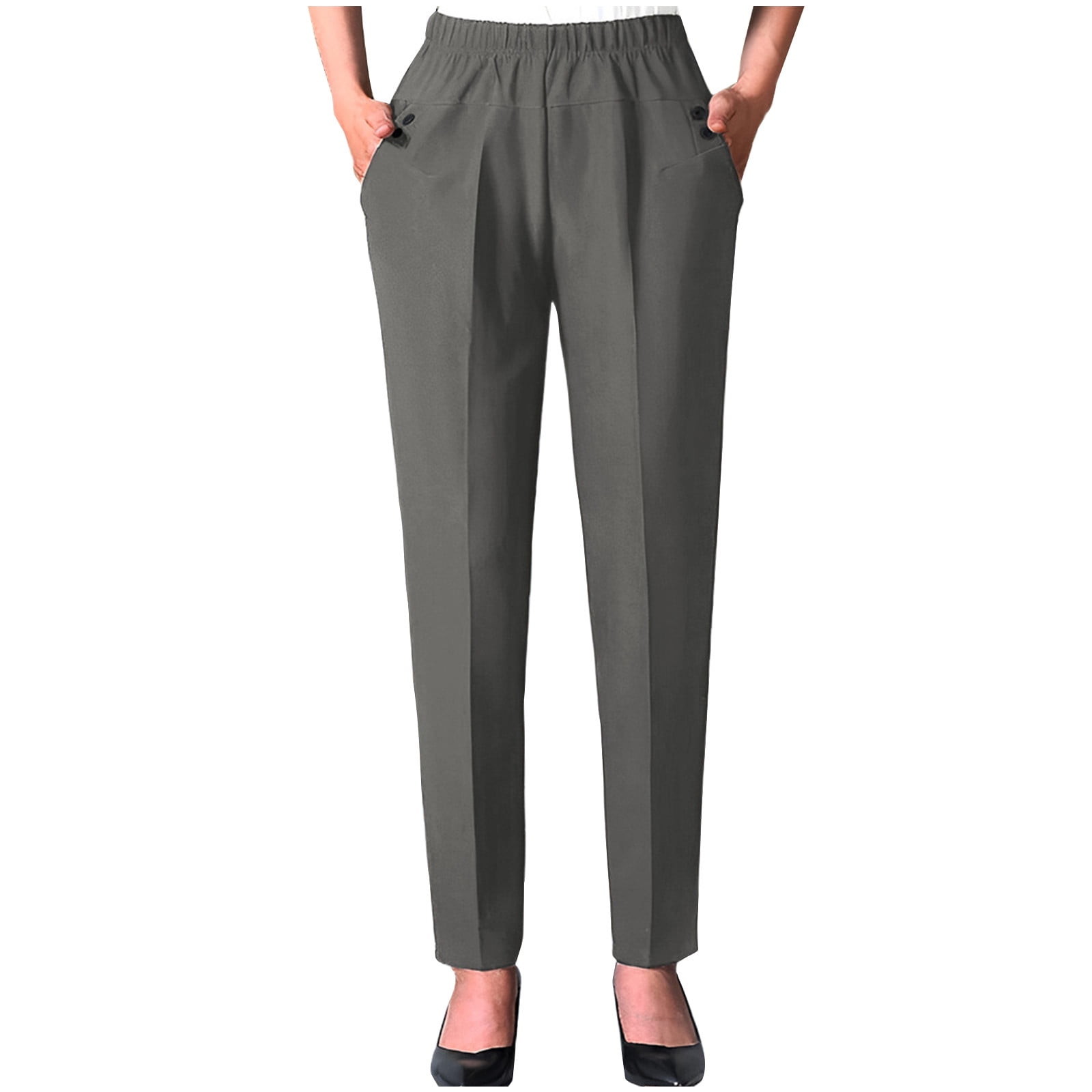 Click here for Meetotime Work Pants Women Dressy Elastic Waist Hi... prices