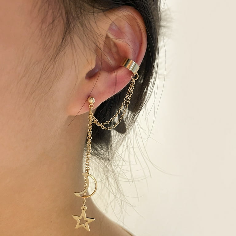 ievspot 1 Set Non Ear Piercing Earring Cuff Earrings Ear Cuff Earrings Fake Helix Cartilage Cuff Earrings Conch Cuffs Earrings Walmart
