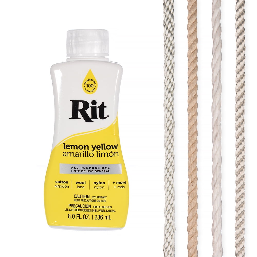 Rit Dye Liquid Sampler Kit- Wide Selection of Colors and Rope Samples ...