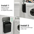 PAMISO Large Metal Lint Holder Bin with Lid for Laundry Room, Magnetic ...