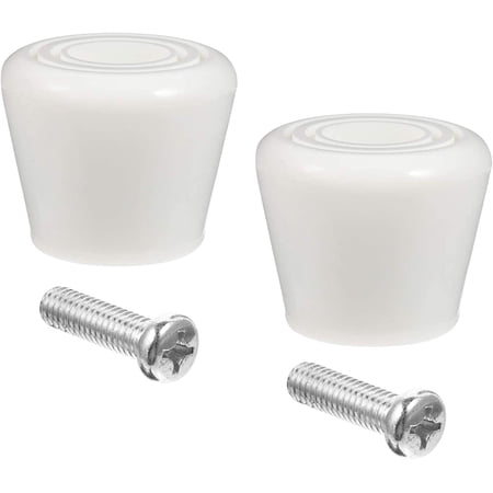 4pcs White Rubber Roller Skate Toe Stoppers with Screws Rubber Compound ...