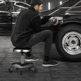 Magshion Pneumatic Rolling Creeper Stool, Adjustable Work Chair with ...