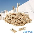 Yaiewey Wood Clothes Pins, Beige, 50 Count - Walmart.com