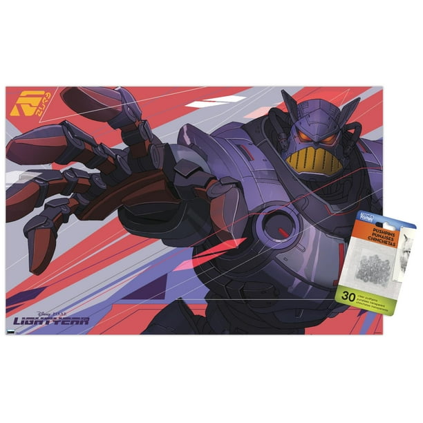 Disney Pixar Lightyear - Zurg Wall Poster with Push Pins, 14.725" x 22. ...