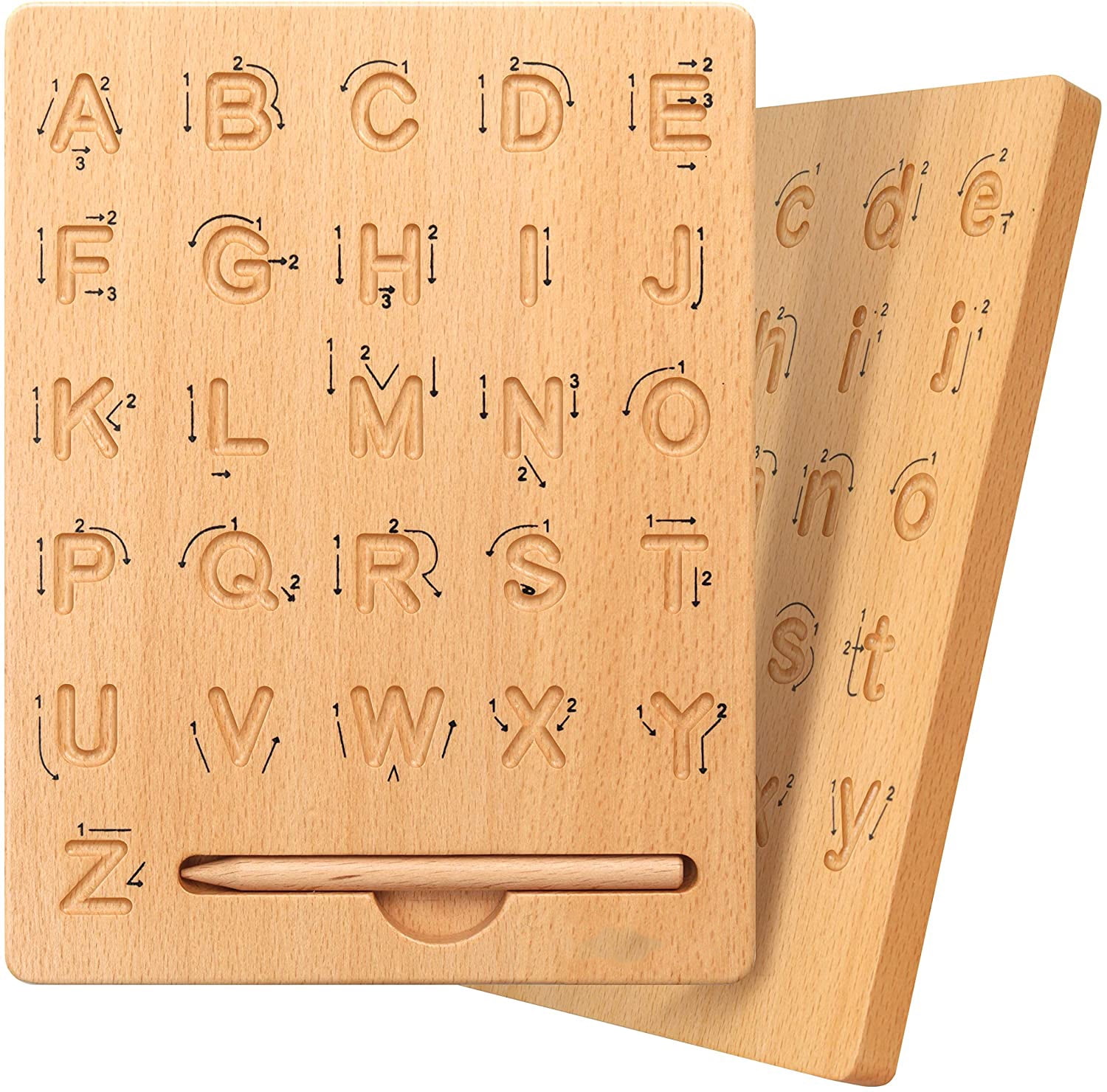 Wooden Letters Practicing Board, Double-Sided Alphabet Tracing Tool Learning To Write ABC Educational Toy Game Fine Motor Montessori Gift for Preschool 3 4 5 Years Old Kids - Walmart.com wooden-letters-practicing-board-double-sided-alphabet-tracing-tool-learning-to-write-abc-educational-toy-game-fine-motor-montessori-gift-for-preschool-3-4-5-years-old-kids-walmart-com