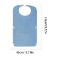 Adult Bibs for Eating with Crumb Catcher, Reusable and Washable Nylon ...