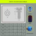 6PCS Titanium Bolts M8X25mm with Washers, Lightweight Design | Ideal ...