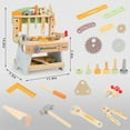 Kids Tool Bench Set, Wooden Tool Workbench for Toddlers, Pretend Play ...