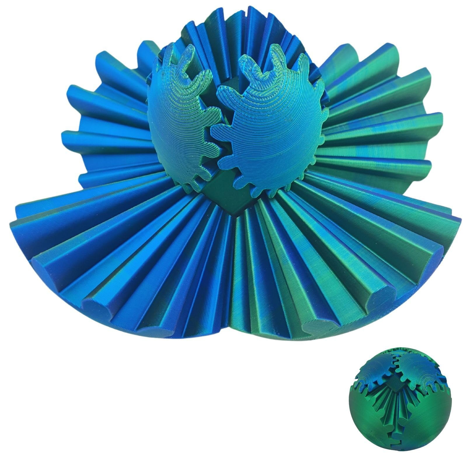3D Impreso Gear Ball Spins Ball Gear Fidgets Toy, Juguete impreso en 3D ...