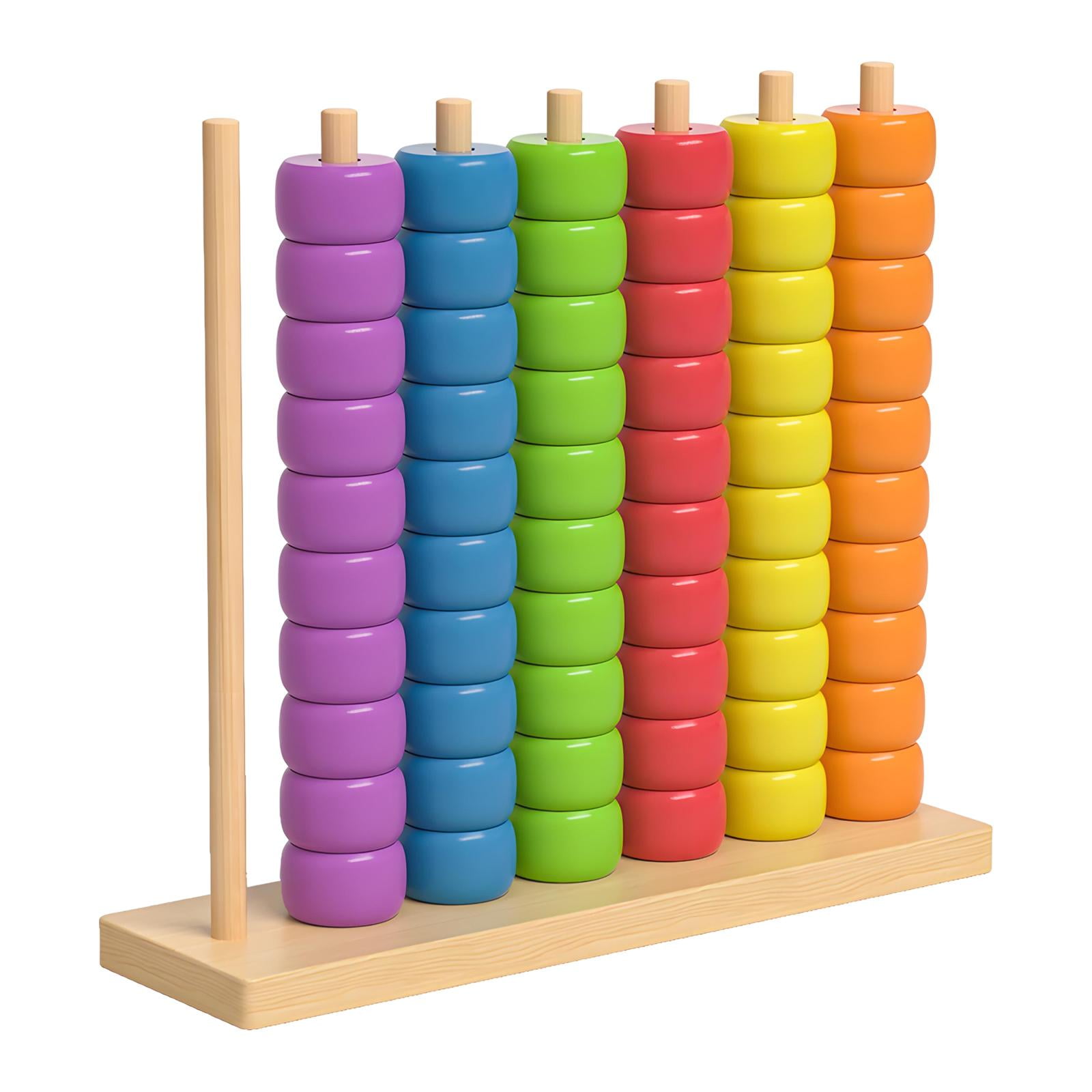 Click here for Lionlar Wooden Color Sorting Stacking Toys Countin... prices