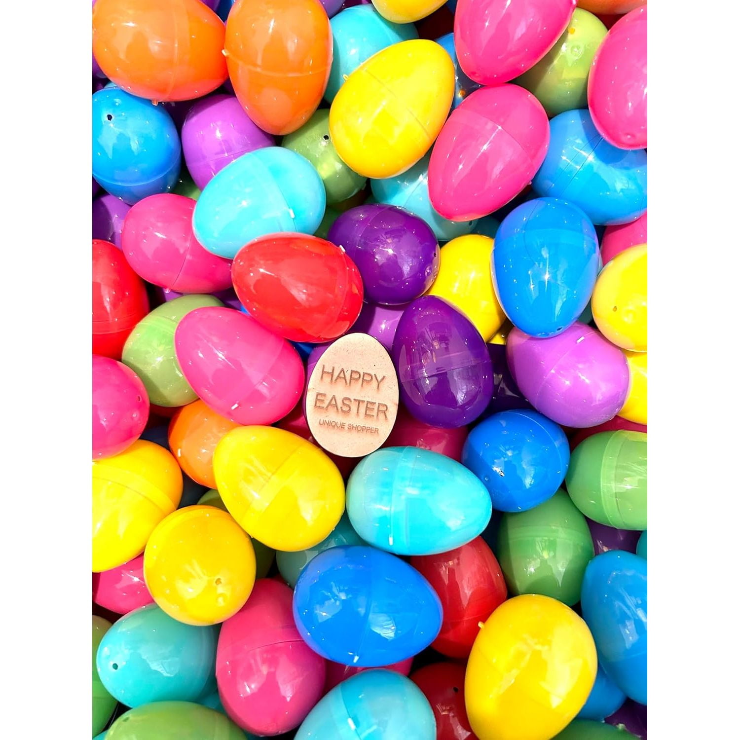 Pre Filled Chocolate Candy Plastic Easter Eggs with Free LDHF Egg Token ...