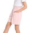 Ashirexll Shorts for Girls Fashion Solid Color High Waisted Loose Wide ...