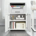 Huloretions Printer Stand With Storage Mobile Printer Tables For Small ...