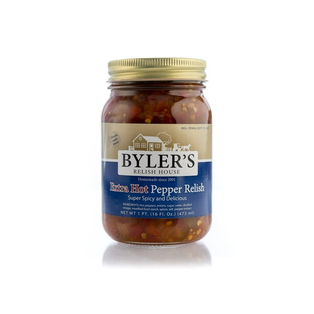 Byler's Relish House Extra Hot Pepper Relish, 2-Pack 16 fl. oz. Jars ...