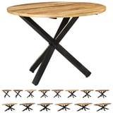 vidaXL Dining Table 63"x35.4"x29.5" Solid Reclaimed Wood - Walmart.com