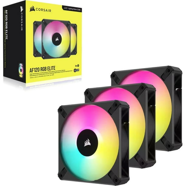 Corsair iCUE AF120 RGB ELITE 120mm PWM Triple Fan Kit - 3 Pack ...