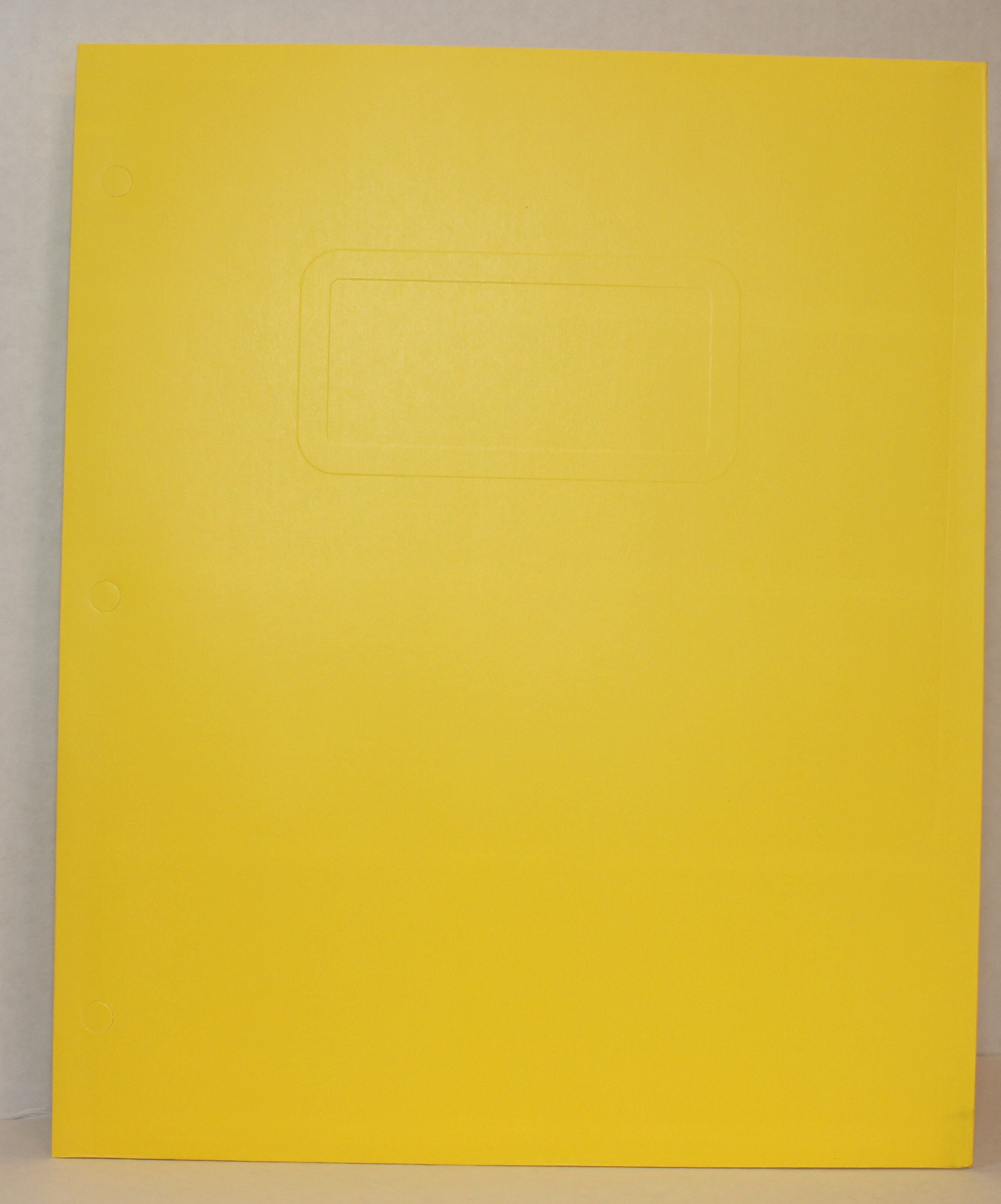 Pen + Gear 3 Prong Paper Folder, Solid Yellow Color, Letter Size ...