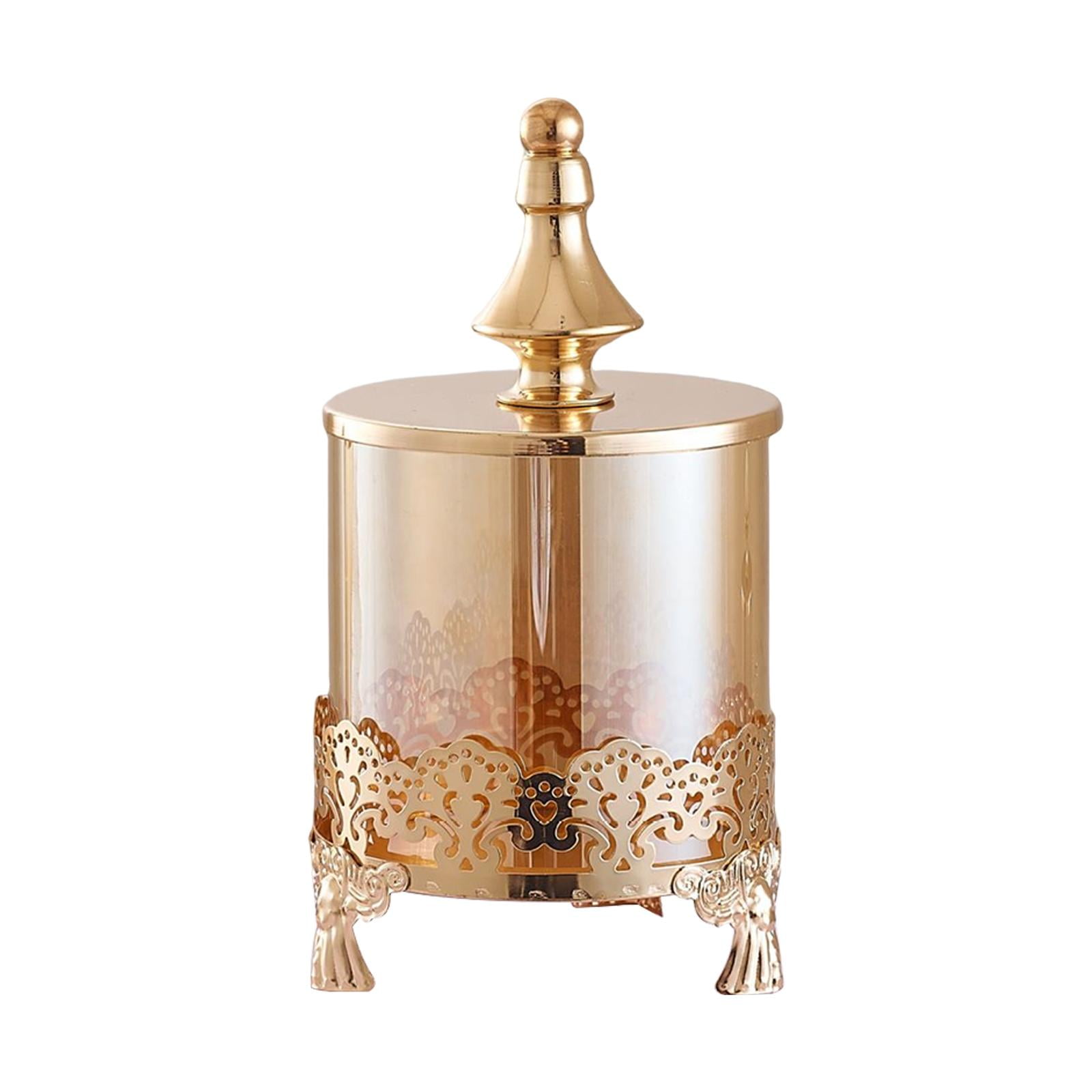 Candy Storage Jar, Clear Decorative Candy Dish with Lid Cookie Holder ...