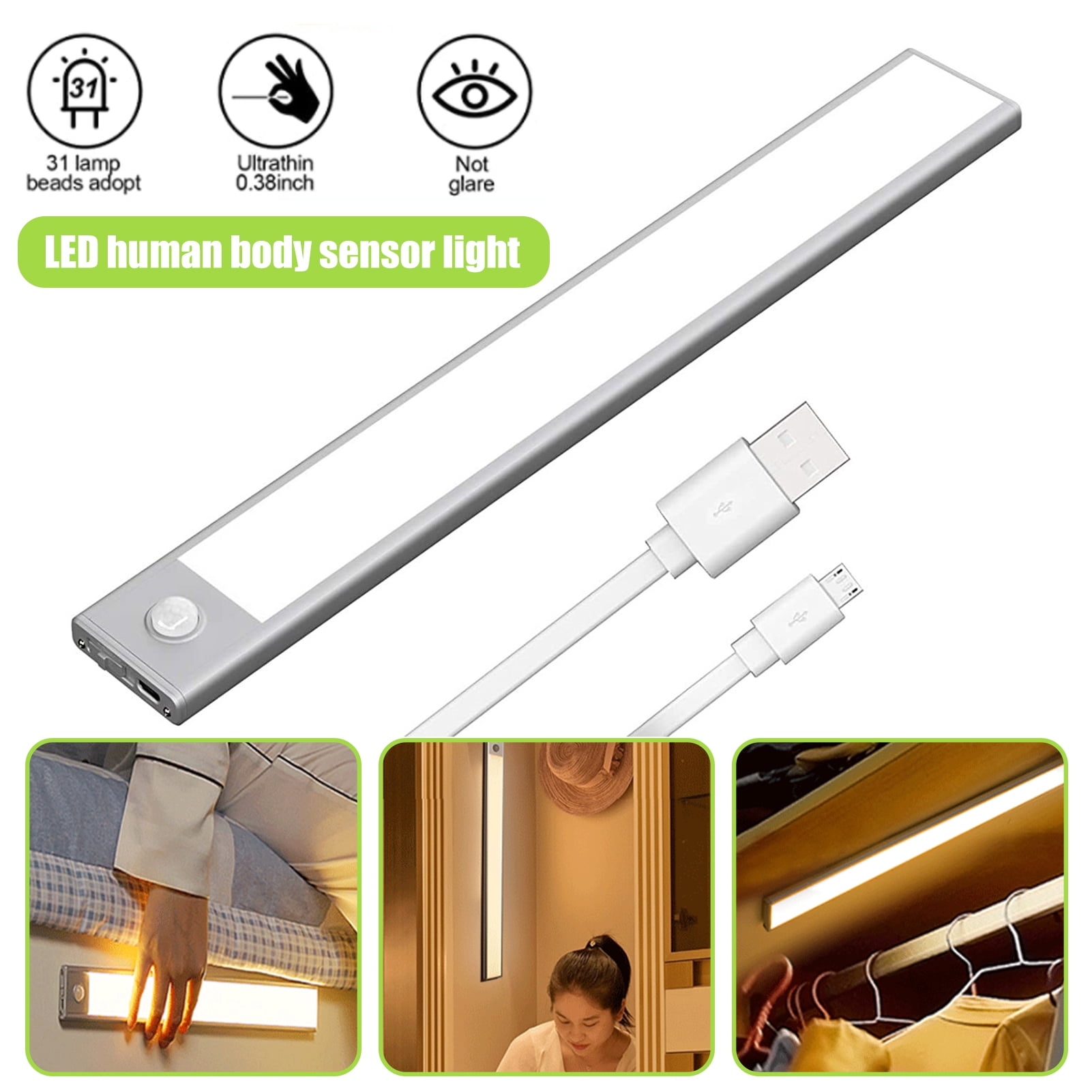 Sunjoy Tech Cabinet Light One-key Adjustment Three Modes Magnetic ...