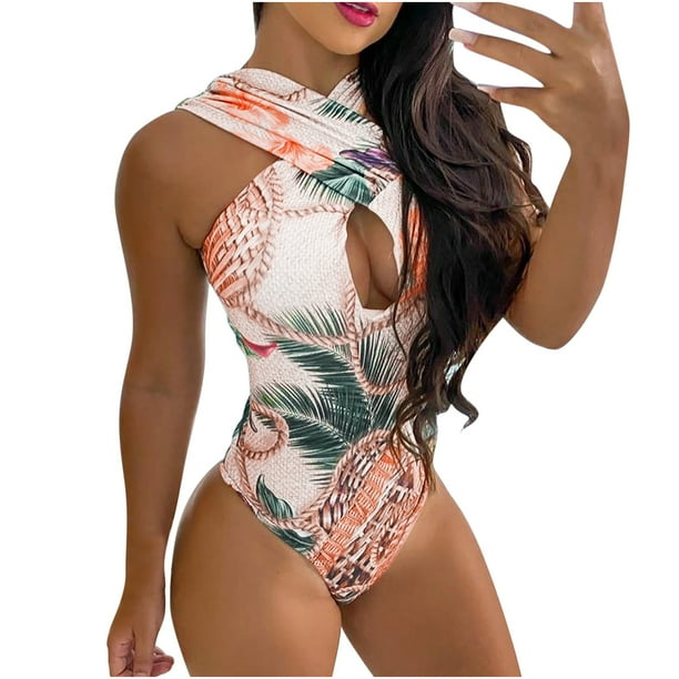 Tummy Control Bathing Suit For Womens Keyhole One Piece Swimsuit Sexy