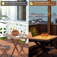 2 Pack Solar Lanterns Outdoor Waterproof, Outdoor Table Lamp Decor ...