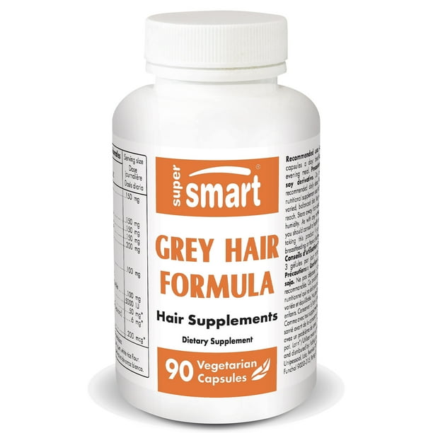 Supersmart - Grey Hair Supplement - with Catalase, Biotin and Fo Ti - Hair Vitamins | Non-GMO ...
