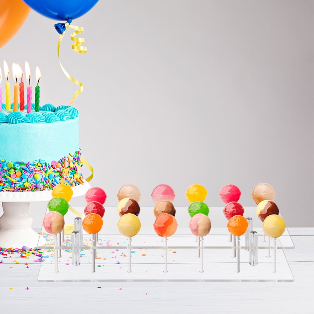 Cake Pop Stand, Clear Acrylic Cake Pop Sticks Display Stand, Visually ...