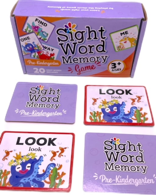 Sight Word Matching Memory Game Pre-Kindergarten - Walmart.com